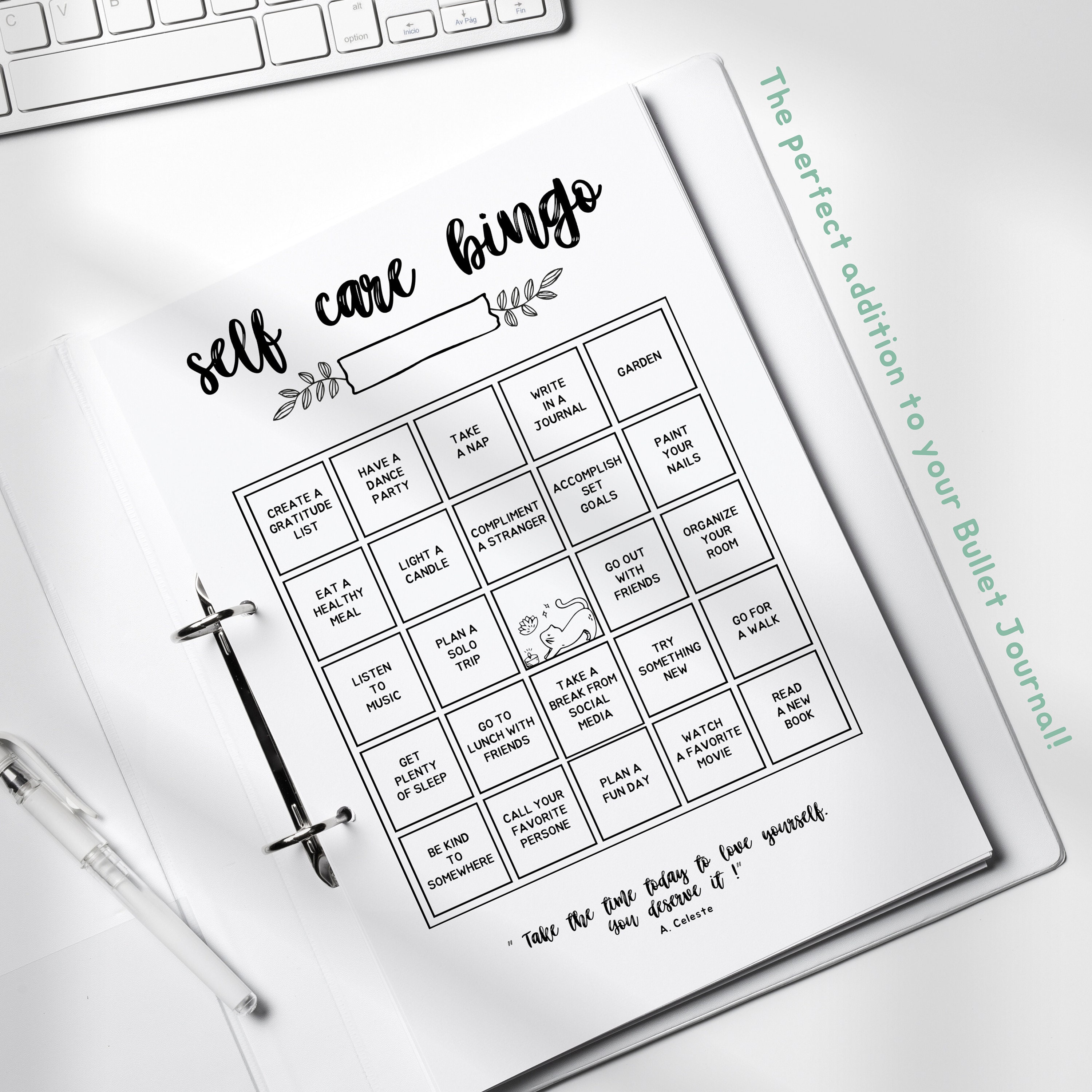Printable Self Care Bingo Card Game, Mental Health Bingo, Self Care ...