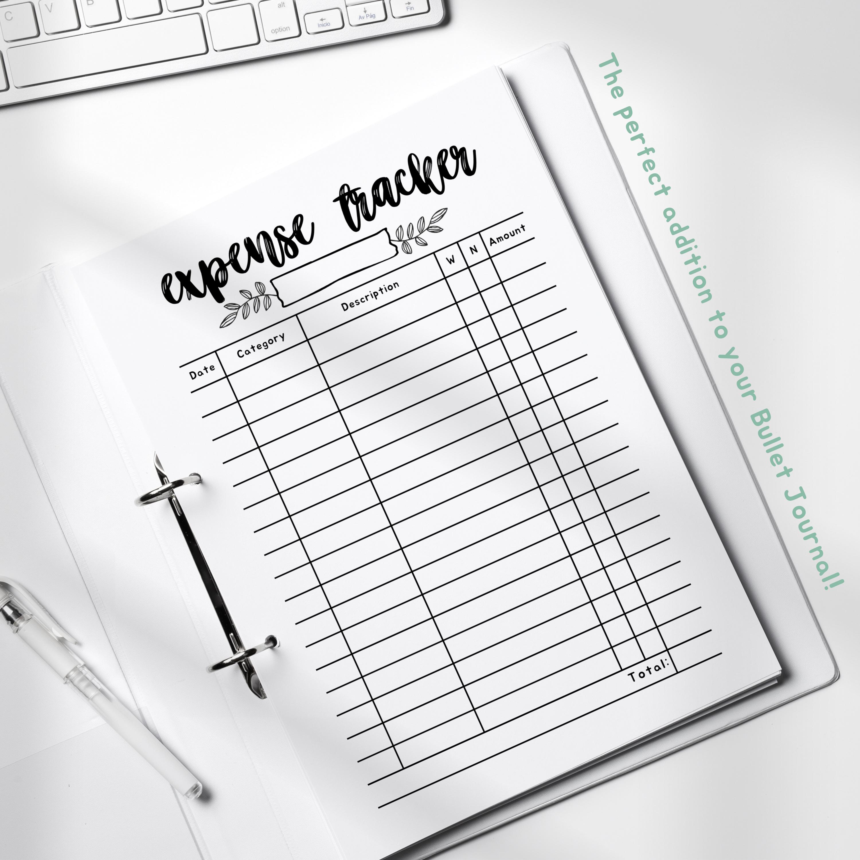 Money Spending Tracker, Expense Tracker, Expense Overview, Spending Log ...