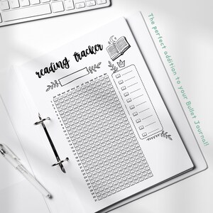 Printable Reading Tracker, Daily Reading Habit Tracker, Yearly Reading ...