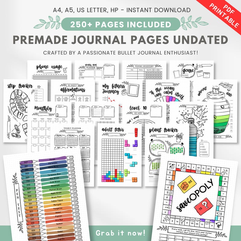 Journal Pages - Etsy