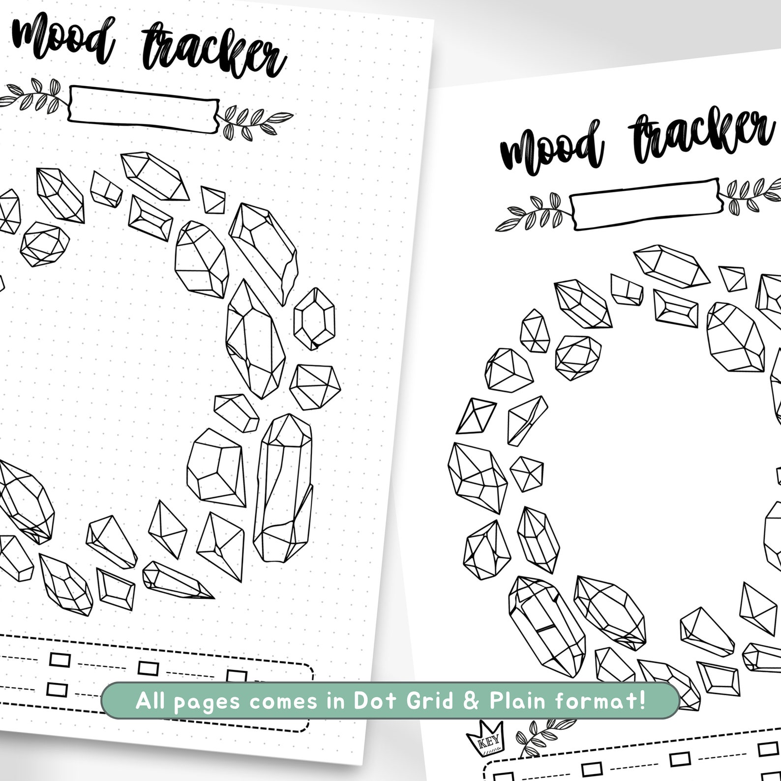 Printable Monthly Mood Tracker Bundle for Mental Wellness, Editable ...