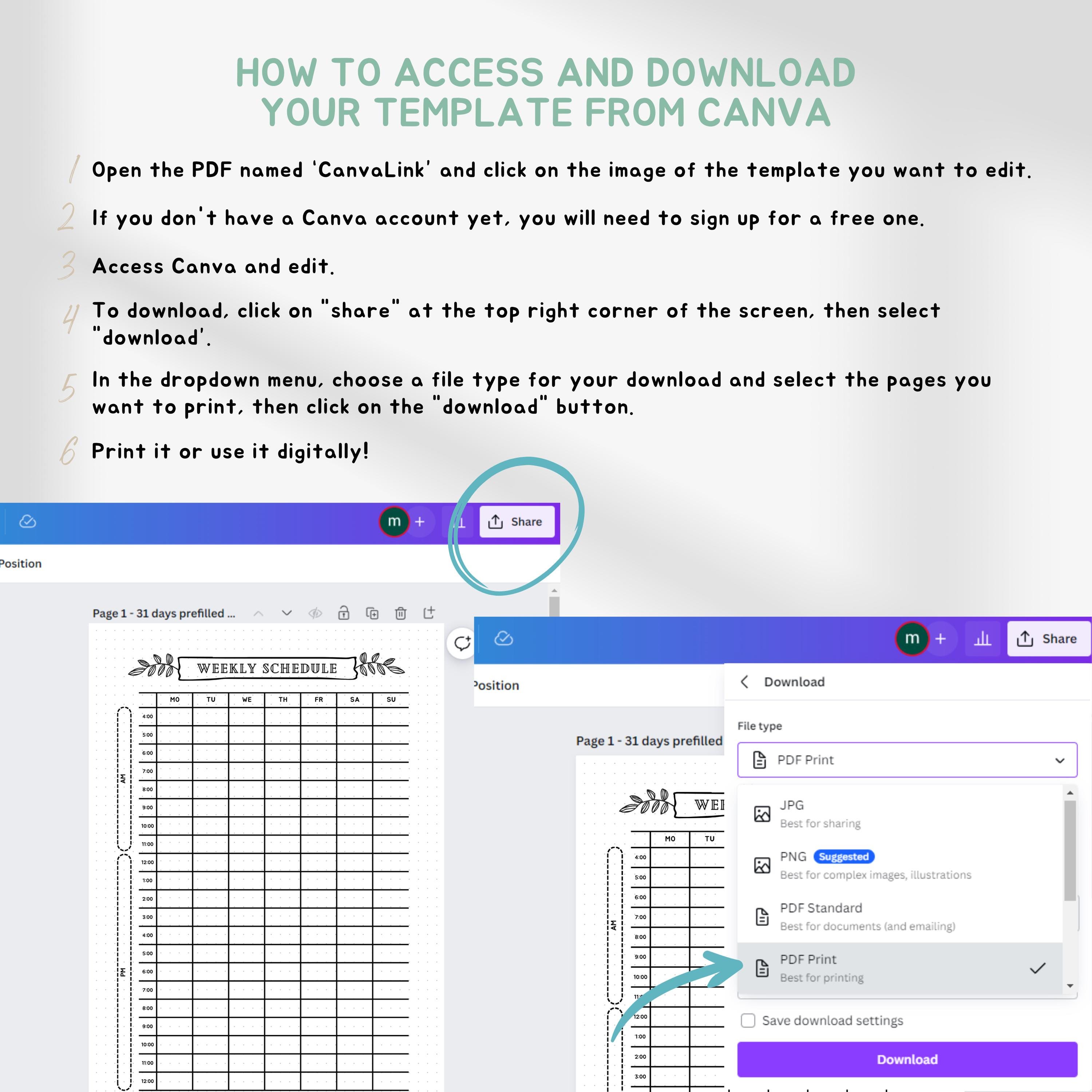 Simple Weekly Schedule, Printable Weekly Timetable, Hourly Weekly ...