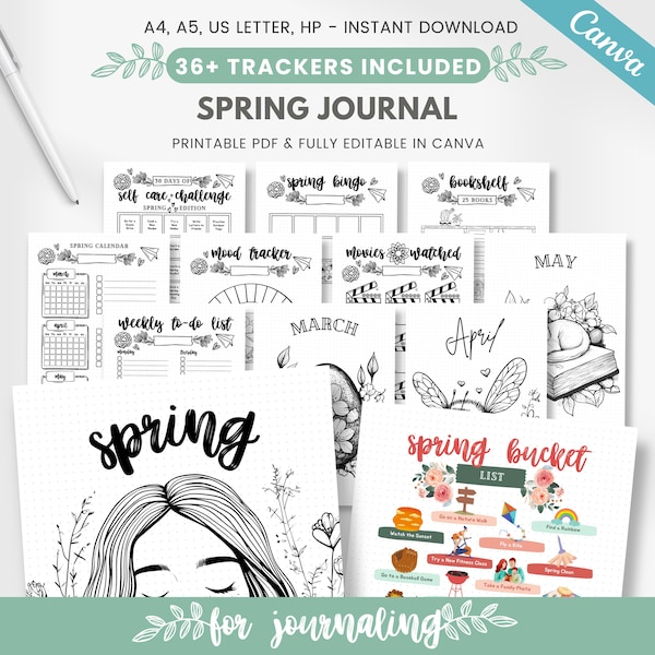 Printable Bullet Journal - Etsy