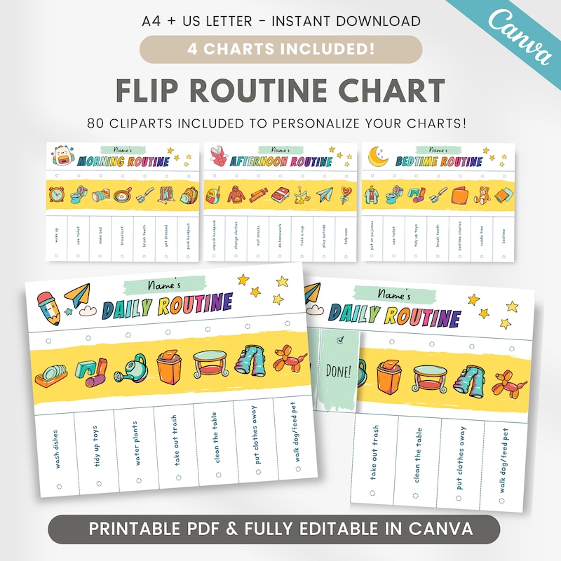 Printable Chore Chart - Etsy