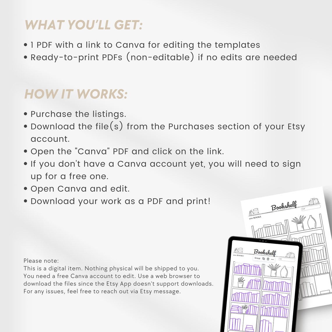 Printable Bookshelf Bookmarks, Editable Reading Tracker, Coloring ...