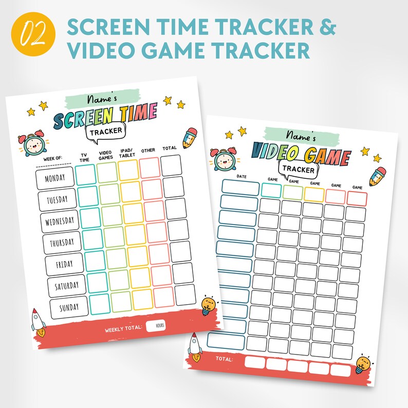 Editable Screen Time Chart With Reward Bucks, Printable Kids Screen ...