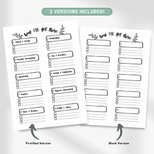 Printable Level 10 Life Journal Template, Editable Wheel of Life, Goals ...