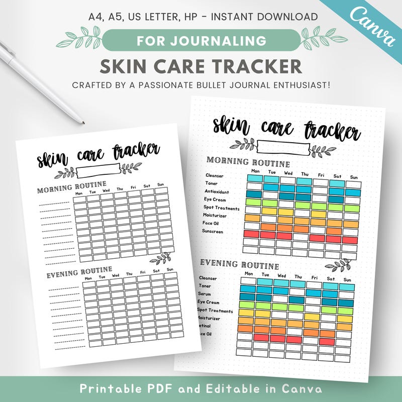 Skincare Journal - Etsy