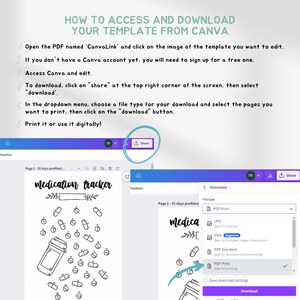 Monthly Medication Tracker, Medicine Intake Reminder, Health Tracker ...