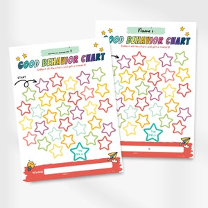 Editable Reward Chart for Kids and Toddlers, Coloring Reward Chart With ...