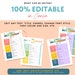 Editable Kids Daily Routine Printable Daily Checklist for - Etsy