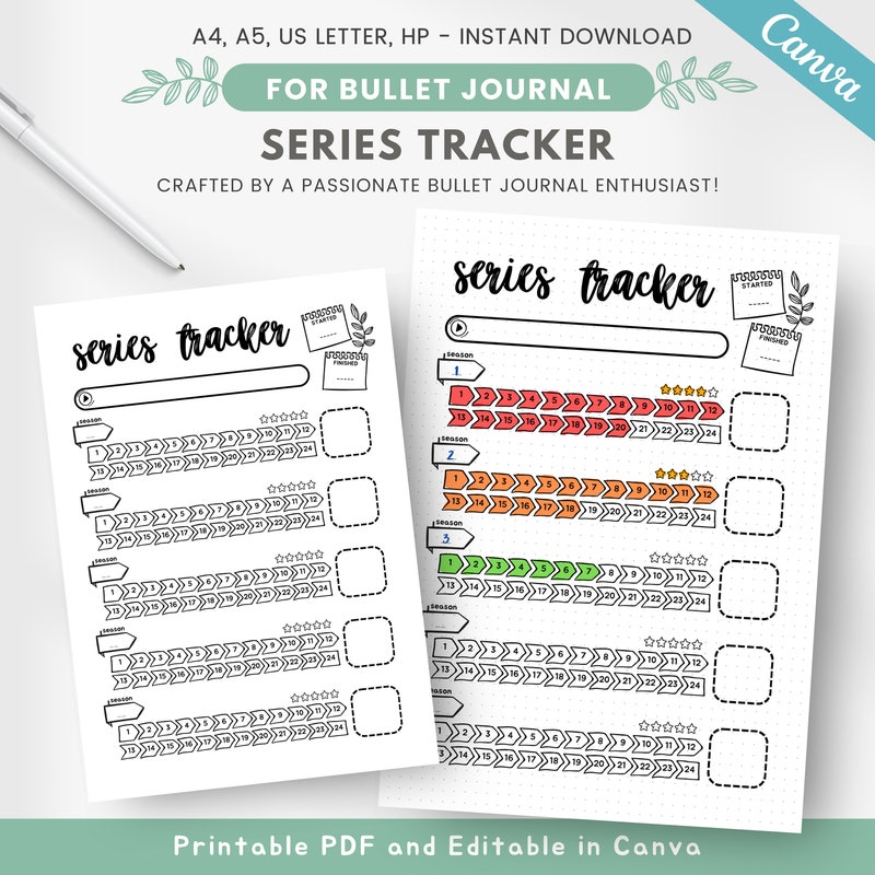 Mood Tracker Journal Grid - Etsy