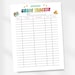 Printable Kids Grade Tracker, Homeschool Teacher Grade Book, Student ...