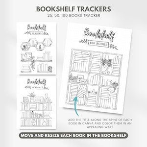 Reading Journal Bundle, Printable Reading Planner Insert, Book Trackers ...