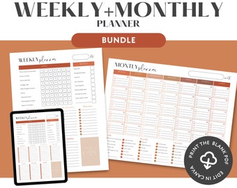 Editable Kids Daily Routine Printable Daily Checklist for - Etsy