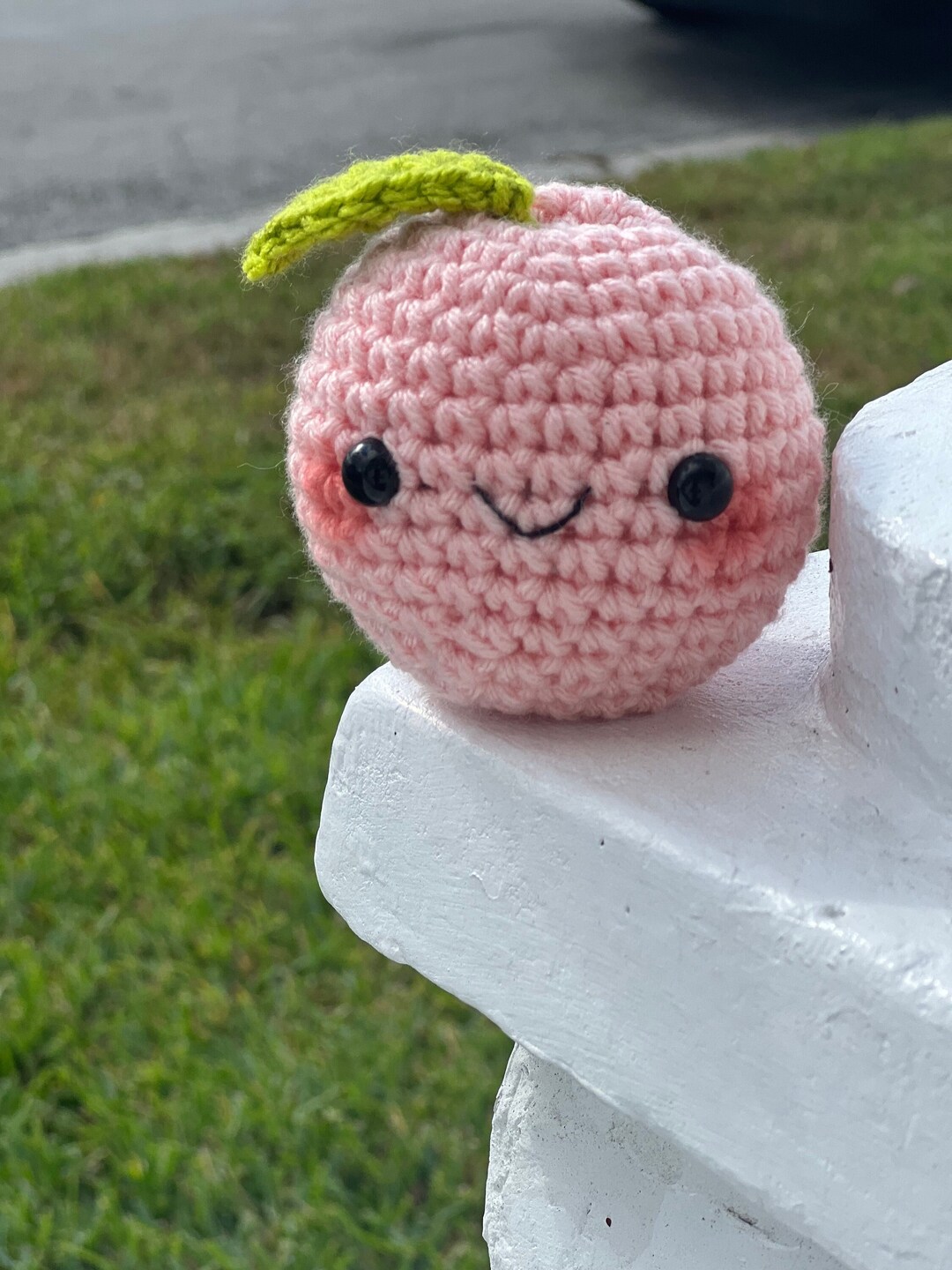 Crocheted Peach - Etsy