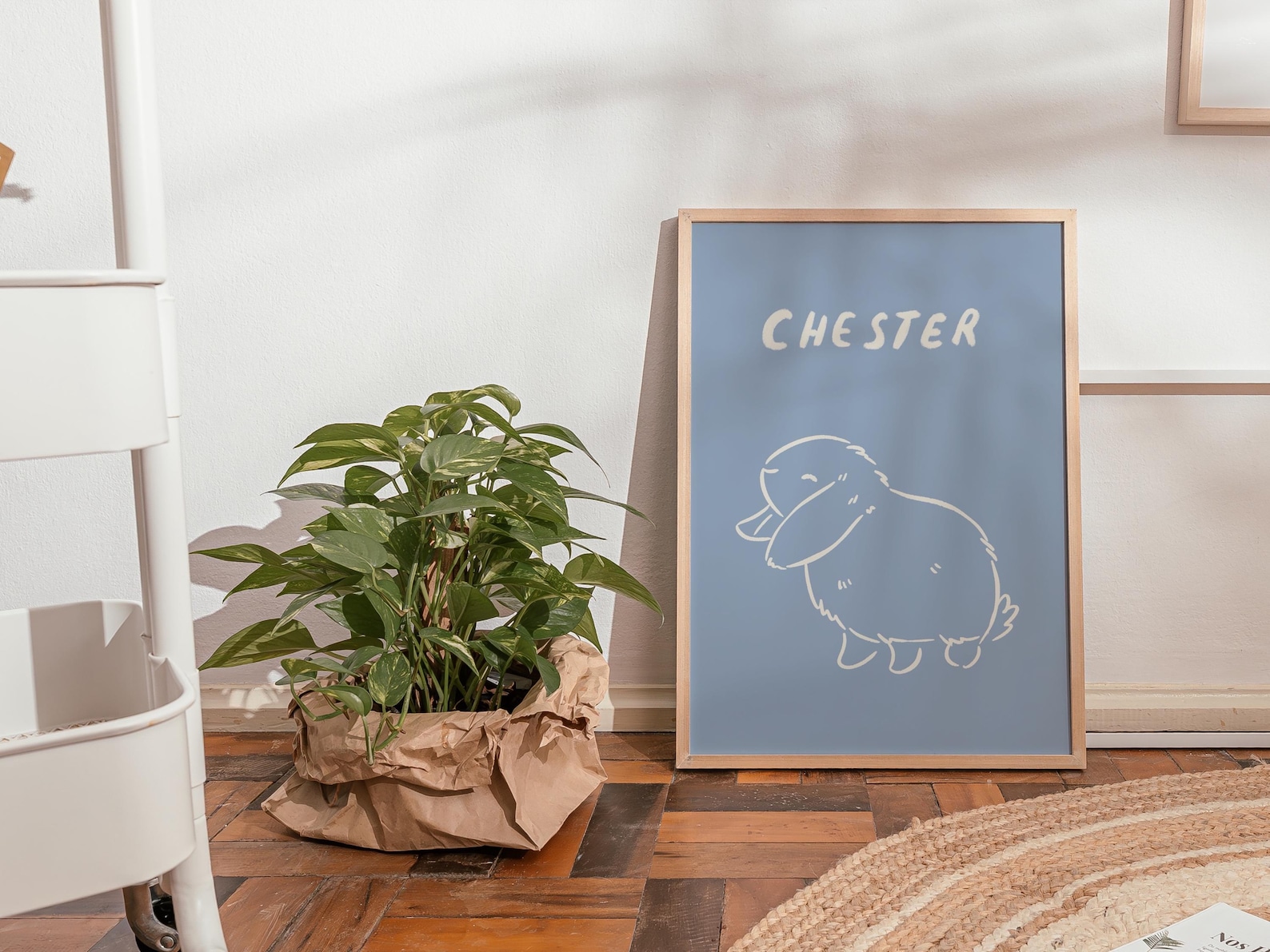 Set of 2 Custom Pet Portrait, Fun Wall Art, Cute Digital Print, Maxim ...