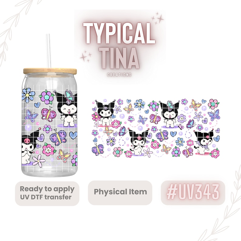 UV#343 | UVDTF Cup Wrap | Ready to Apply | High Quality | Printed in ...