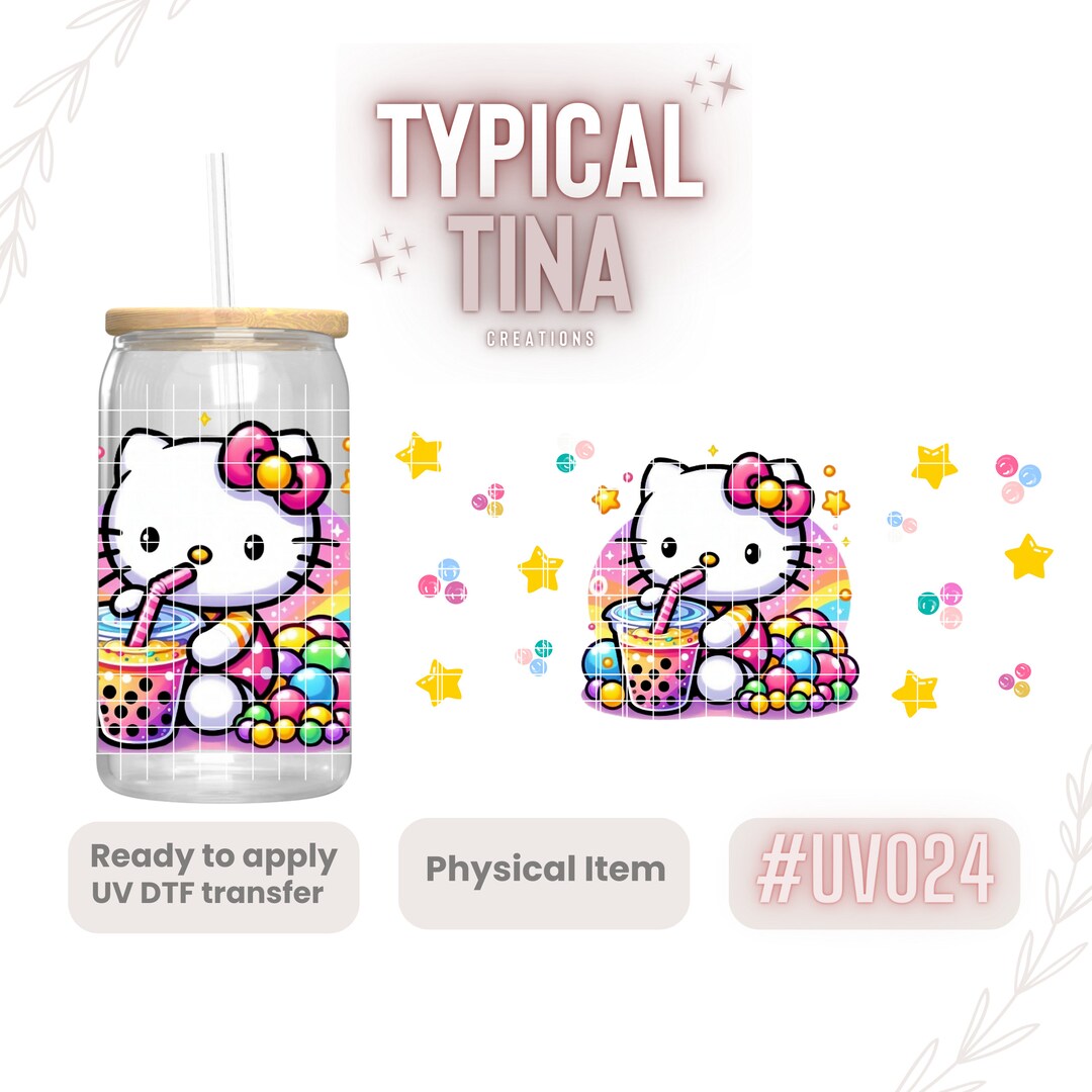 UV#024 | UVDTF Cup Wrap | Ready to Apply | High Quality | Printed in ...