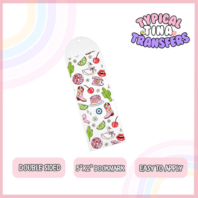 Uvdtf Bookmark 5x2 Decal - Etsy