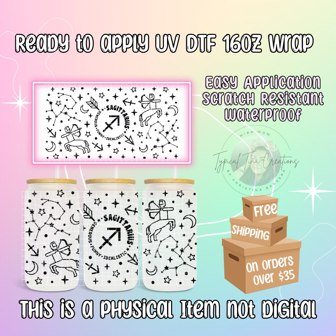 UVDTF Cup Wrap Ready to Apply High Quality Printed in House Easy ...