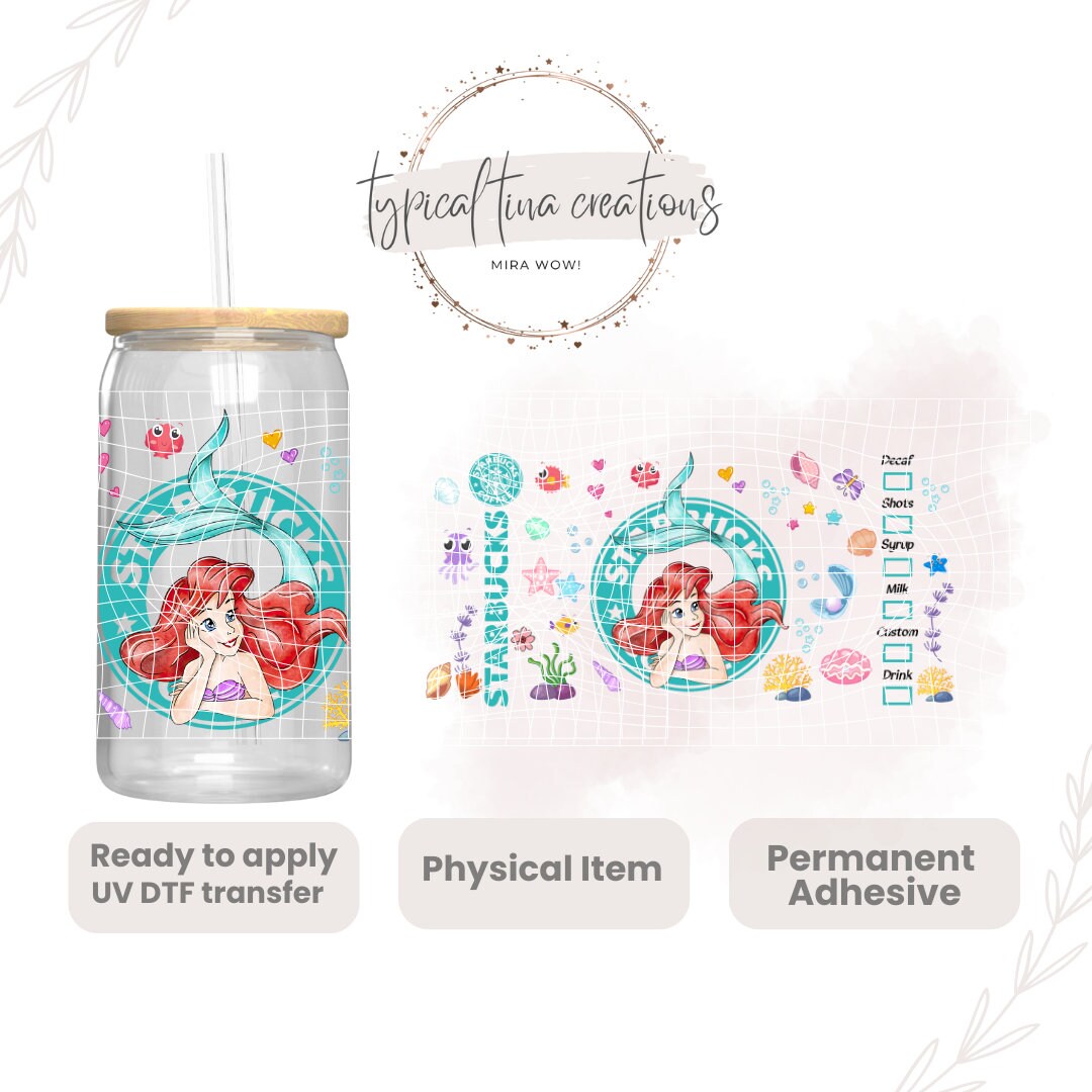 UVDTF Cup Wrap Ready to Apply High Quality Printed in House Easy ...