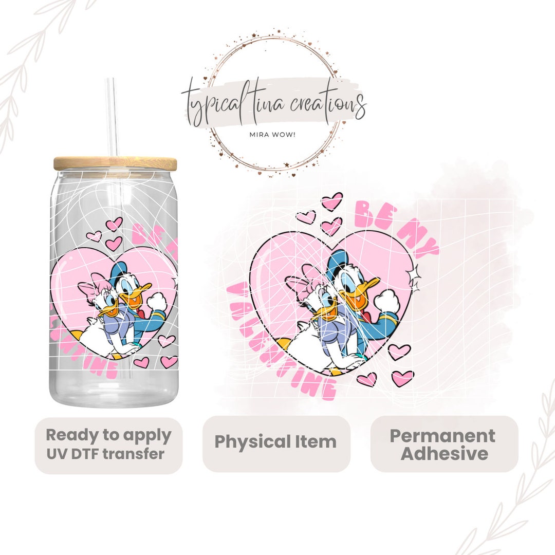 Be My Valentine Ducks Ready to Apply UV DTF Decal No Heat Needed ...
