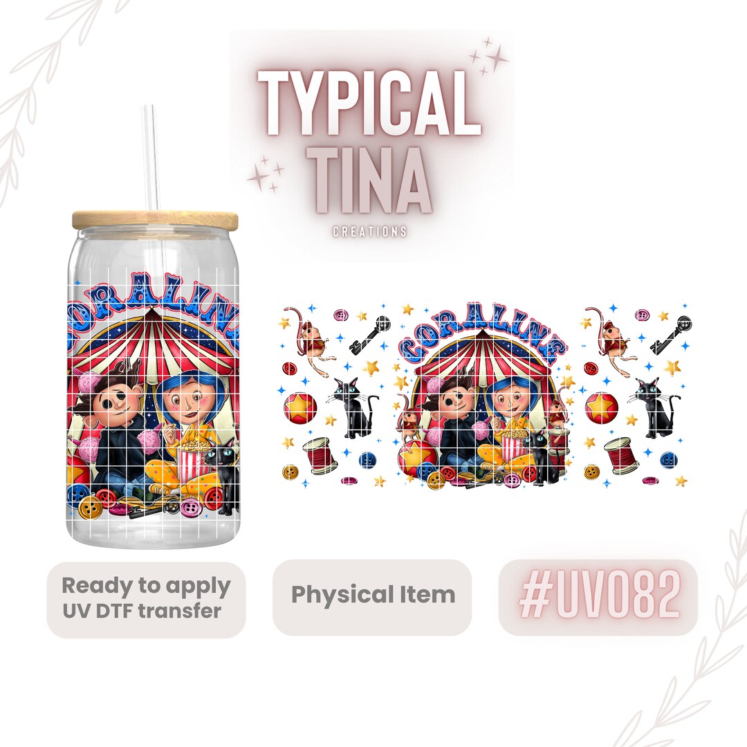 UV# 082 | UVDTF Cup Wrap | Ready to Apply | High Quality | Printed in ...