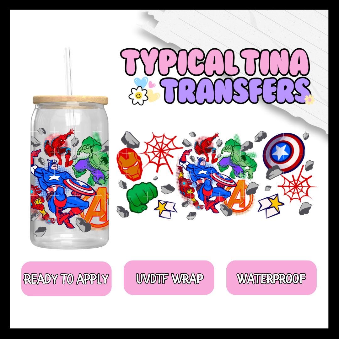 UV #2582 | UVDTF Cup Wrap | Ready to Apply | High Quality | Printed in ...
