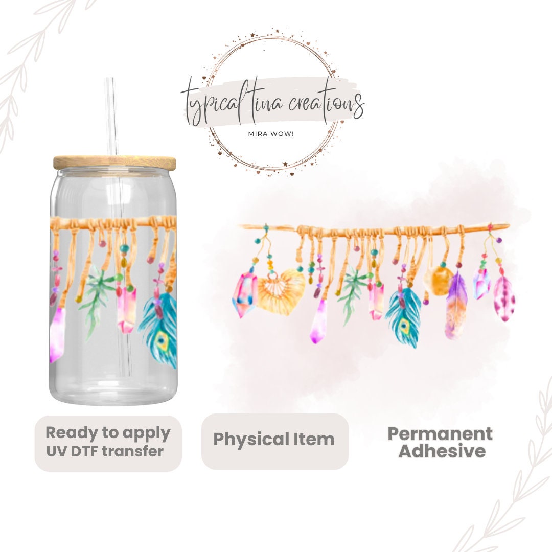 Floating Feathers Ready to Apply UV DTF Wrap 16oz No Heat Needed ...