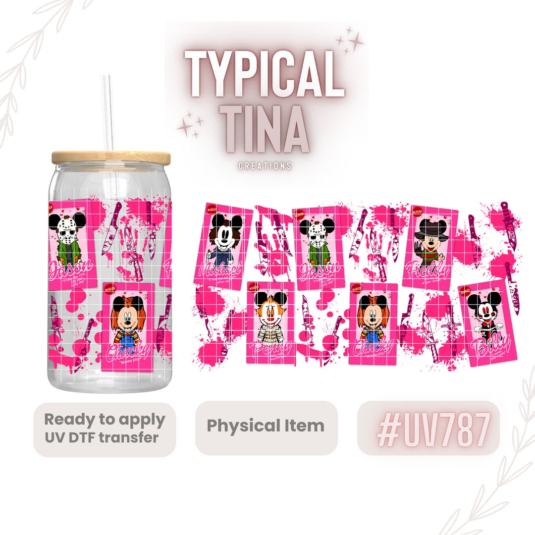 UV 787 UVDTF Cup Wrap Ready to Apply High Quality Printed in House Easy ...