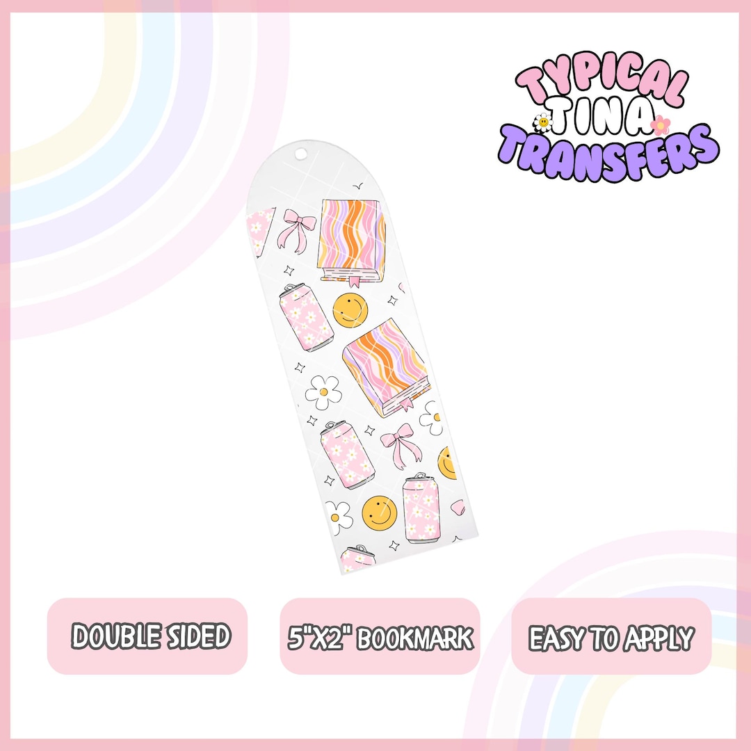 Set of 5 - UVDTF Bookmark 5X2 Decal | Ready to Apply | High Quality ...