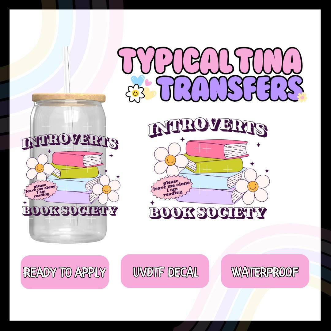 UVDTF Decal | Ready to Apply | Sized 3"- 4" | High Quality | Printed in ...