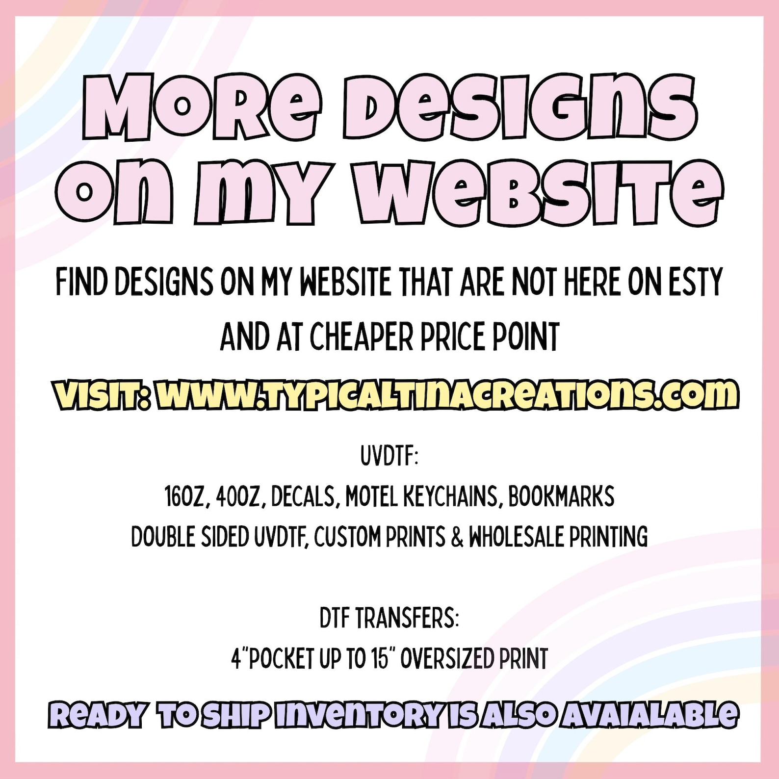 Set of 5 - UVDTF Bookmark 5X2 Decal | Ready to Apply | High Quality ...