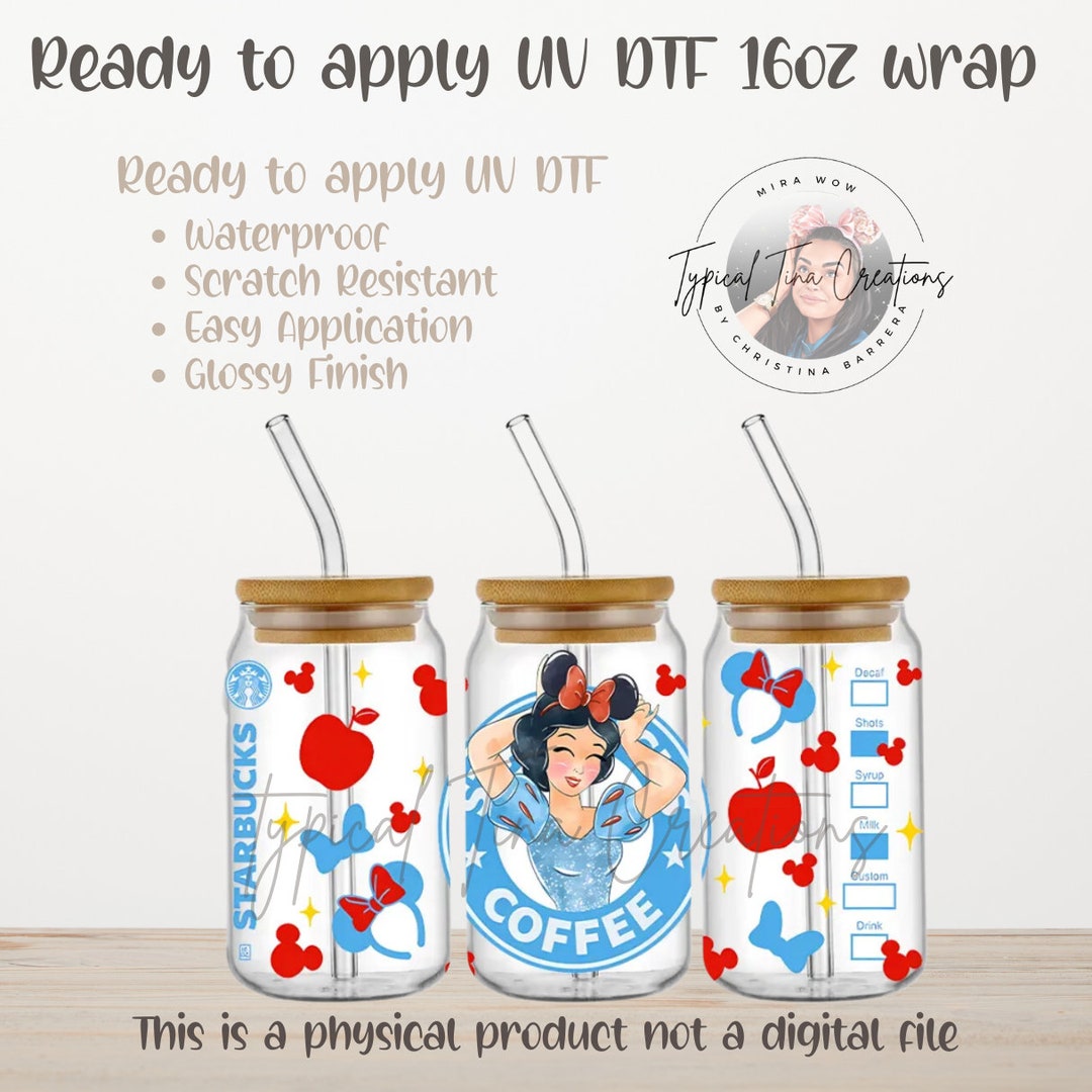 UVDTF Cup Wrap Ready to Apply High Quality Printed in House Easy ...