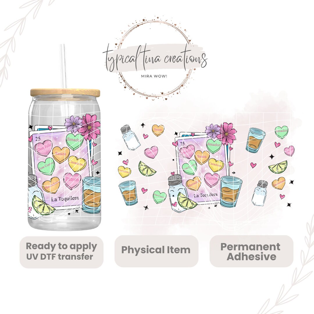 UVDTF Cup Wrap Ready to Apply High Quality Printed in House Easy ...