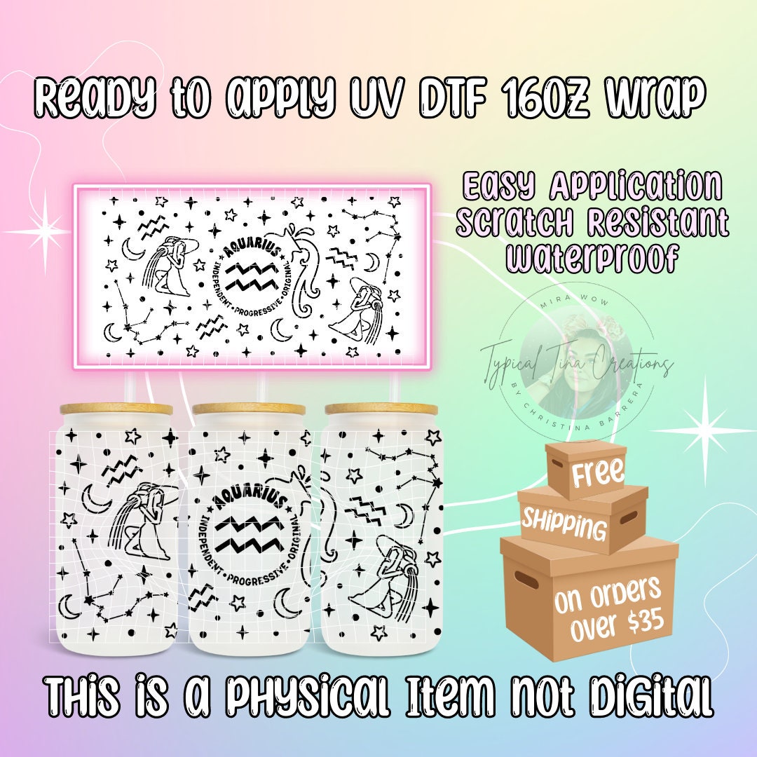 UVDTF Cup Wrap Ready to Apply High Quality Printed in House Easy ...