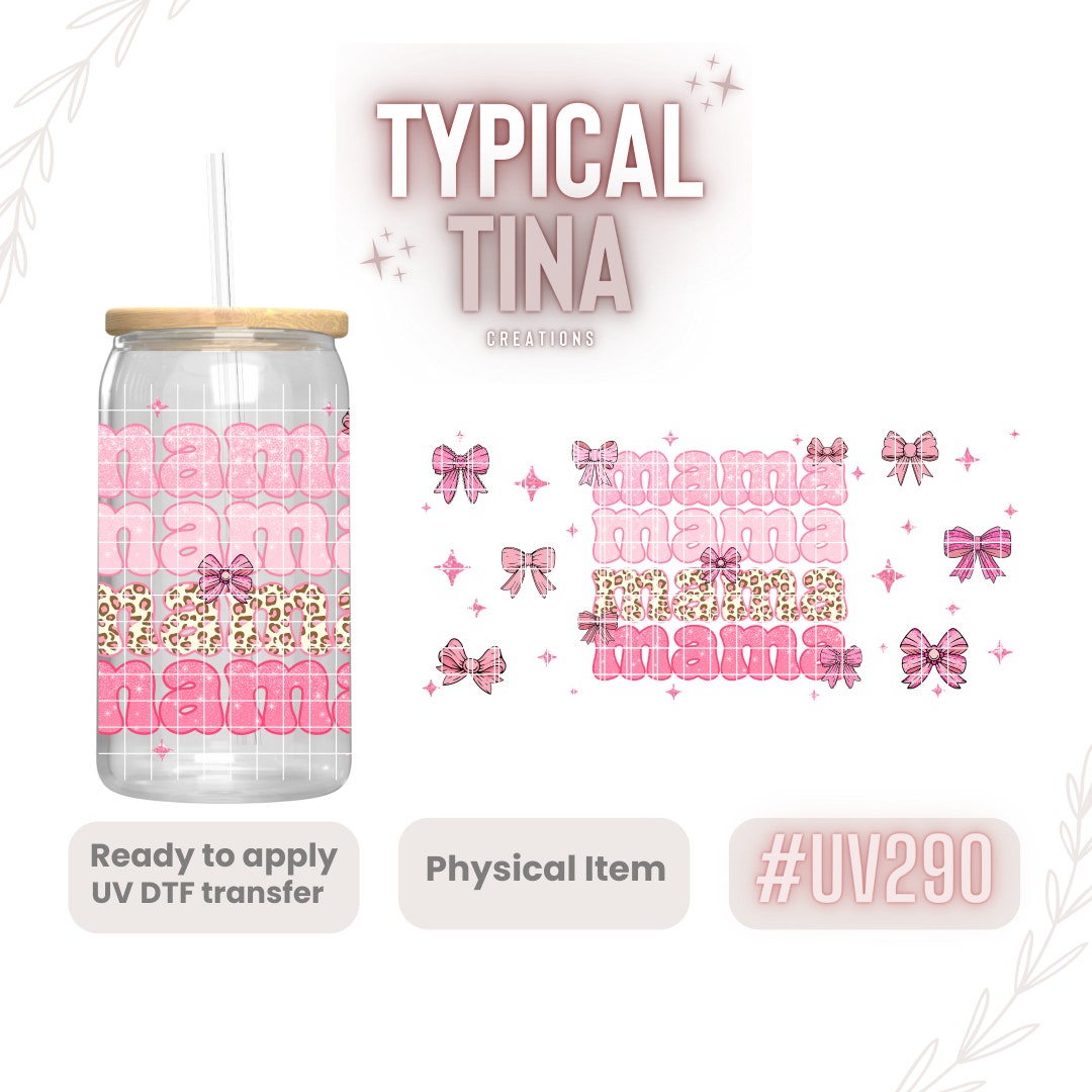 UV #290 | UVDTF Cup Wrap | Ready to Apply | High Quality | Printed in ...