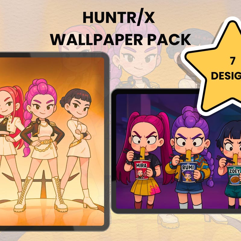 Kpop Demon Hunters Huntrix Phone Wallpaper - Etsy