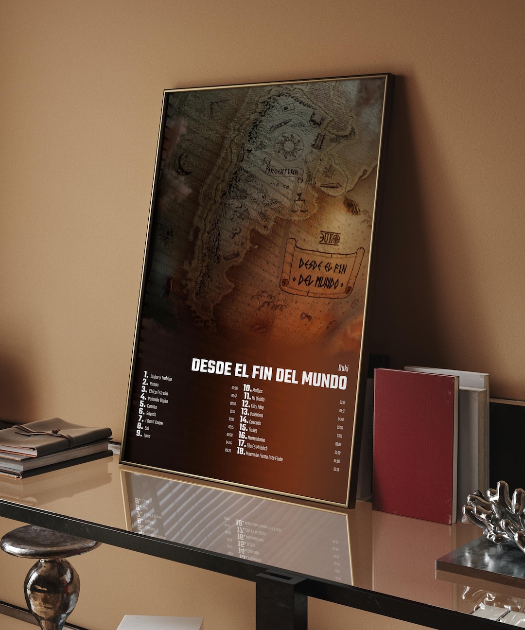 Duki Desde El Fin Del Mundo Album Cover Poster for Home Wall - Etsy