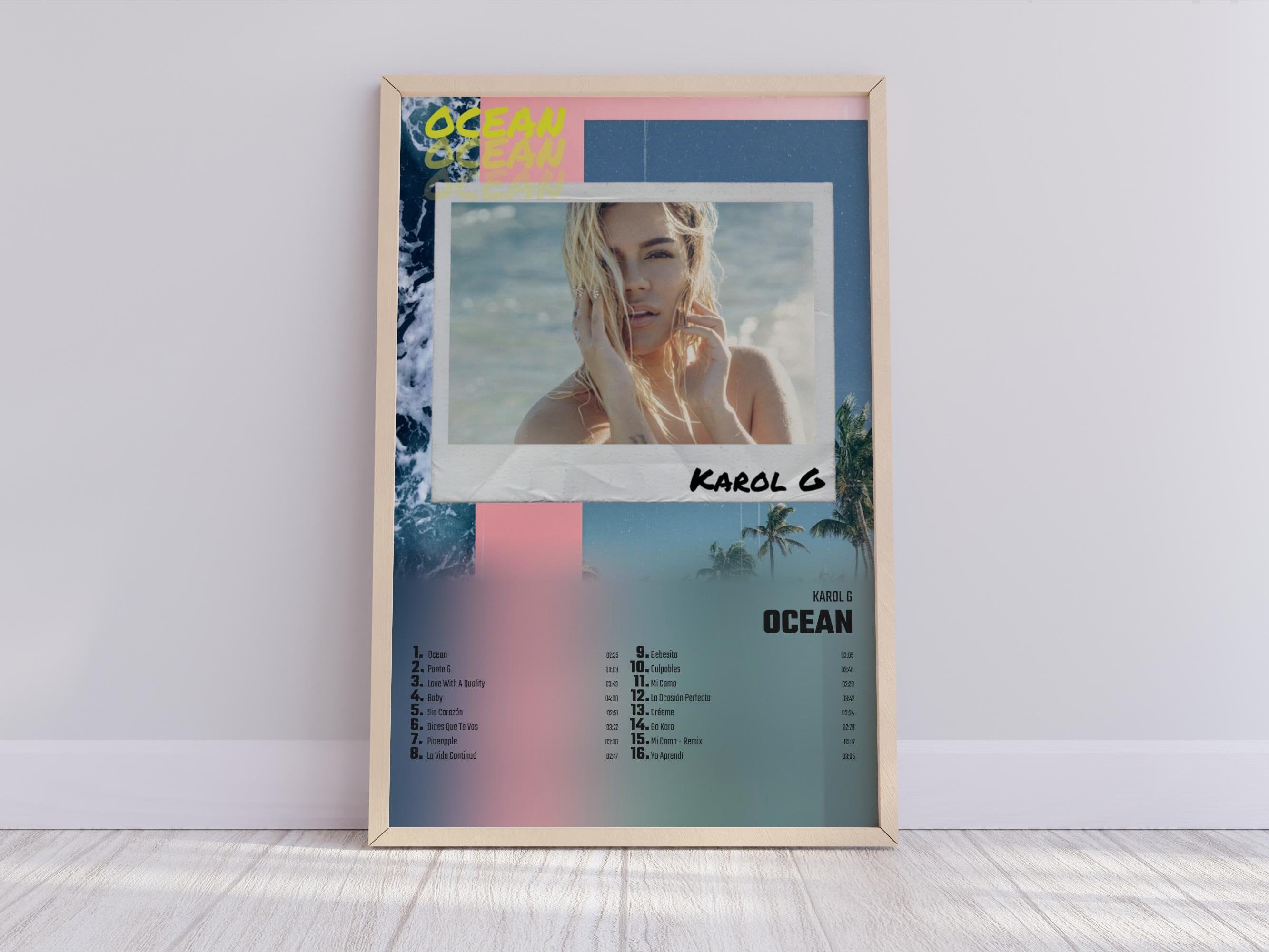 KAROL G - Ocean Album Cover Poster sold by Anna Ivanenko | SKU 4415843 ...