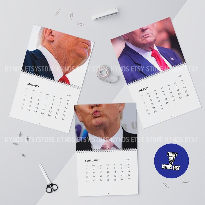 Trumps Neckussy Calendar 2026 | Political Calender | FDT | Funny GAG ...
