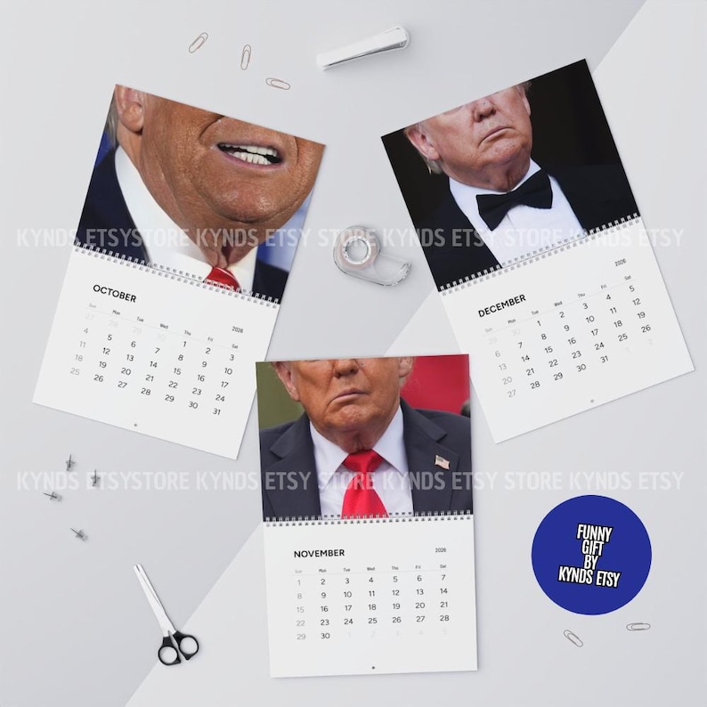 Trumps Neckussy Calendar 2026 | Political Calender | FDT | Funny GAG ...