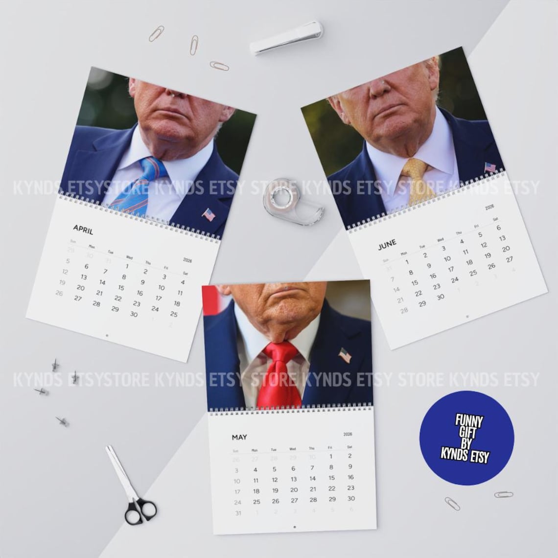 Trumps Neckussy Calendar 2026 | Political Calender | FDT | Funny GAG ...