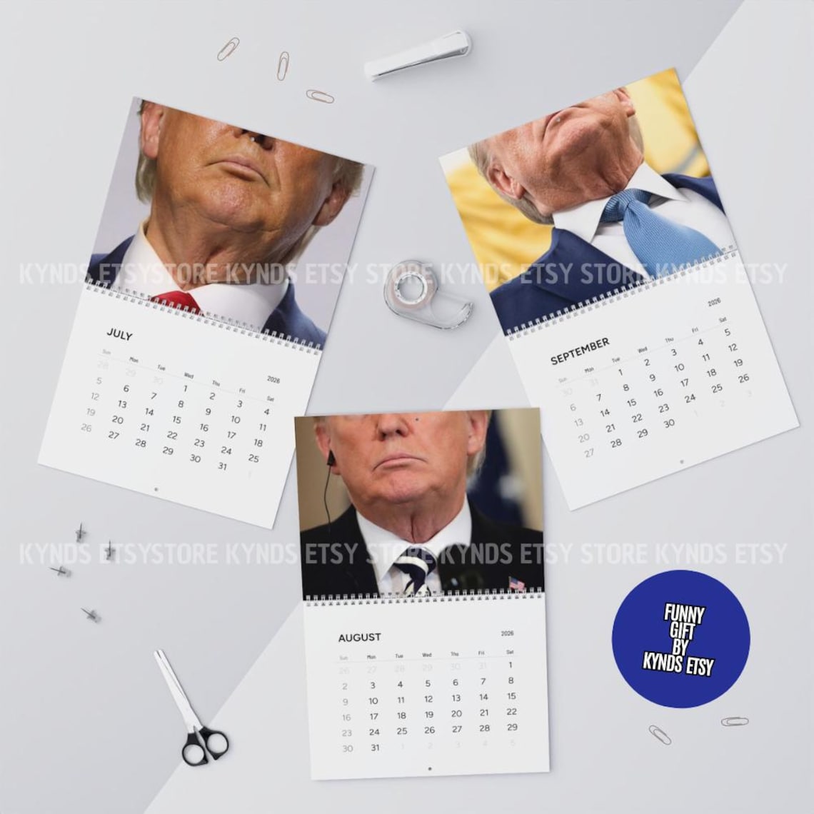 Trumps Neckussy Calendar 2026 | Political Calender | FDT | Funny GAG ...