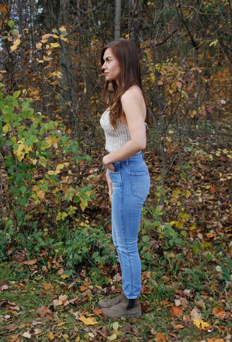 Lace Up Crop Top Etsy