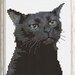 PDF Dissociating Black Cat Zoning Out Meme Funny Cross Stitch for ...