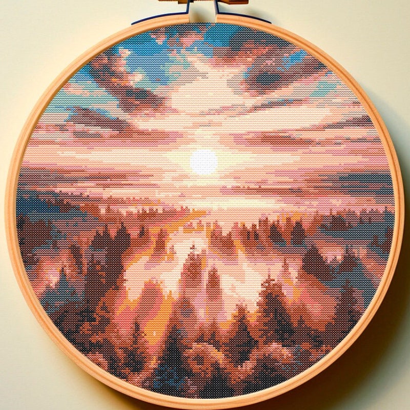 Nature Cross Stitch Pattern - Etsy