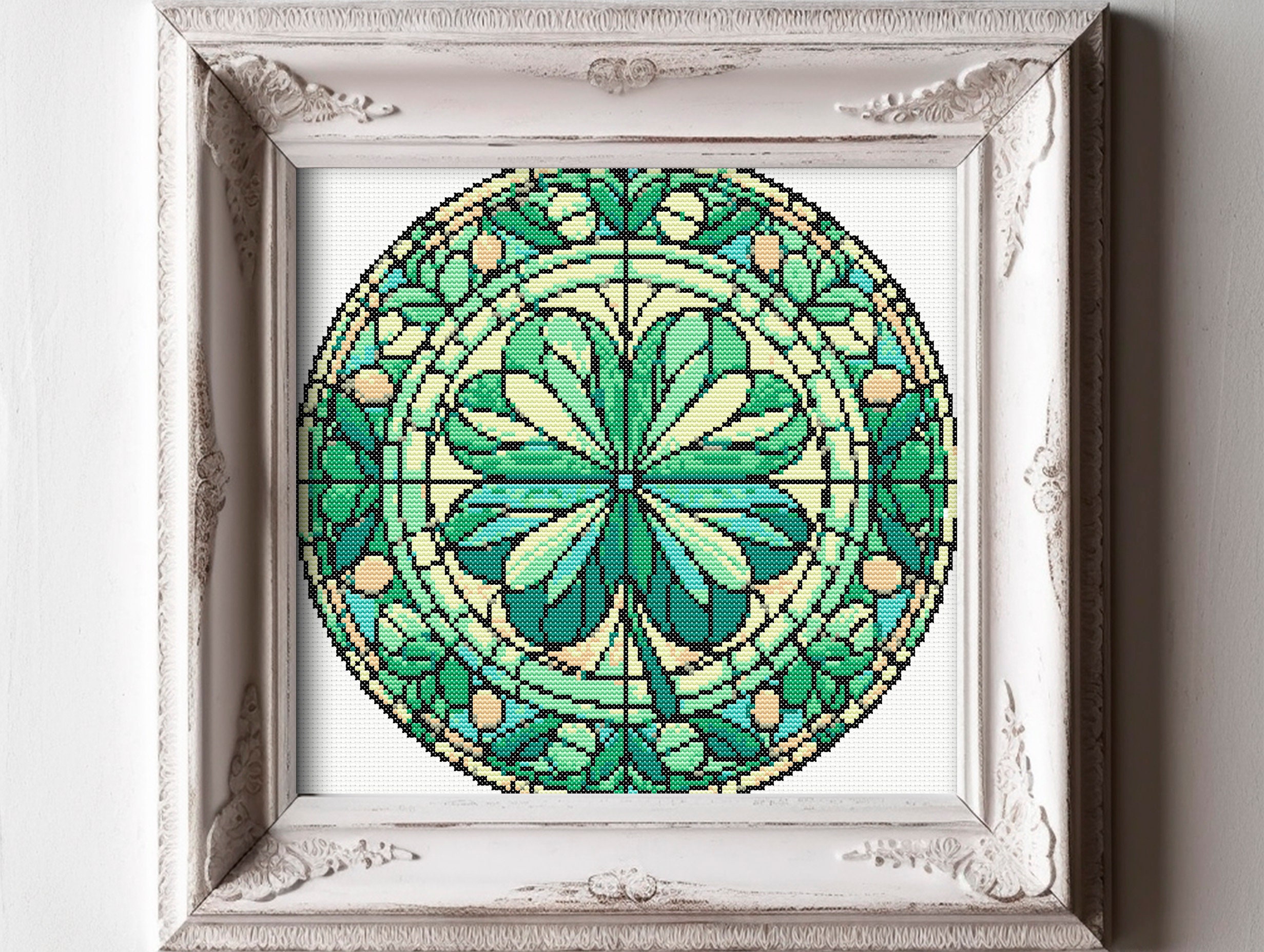 Clover Cross Stitch Pattern PDF Digital Instant Download Irish Green ...