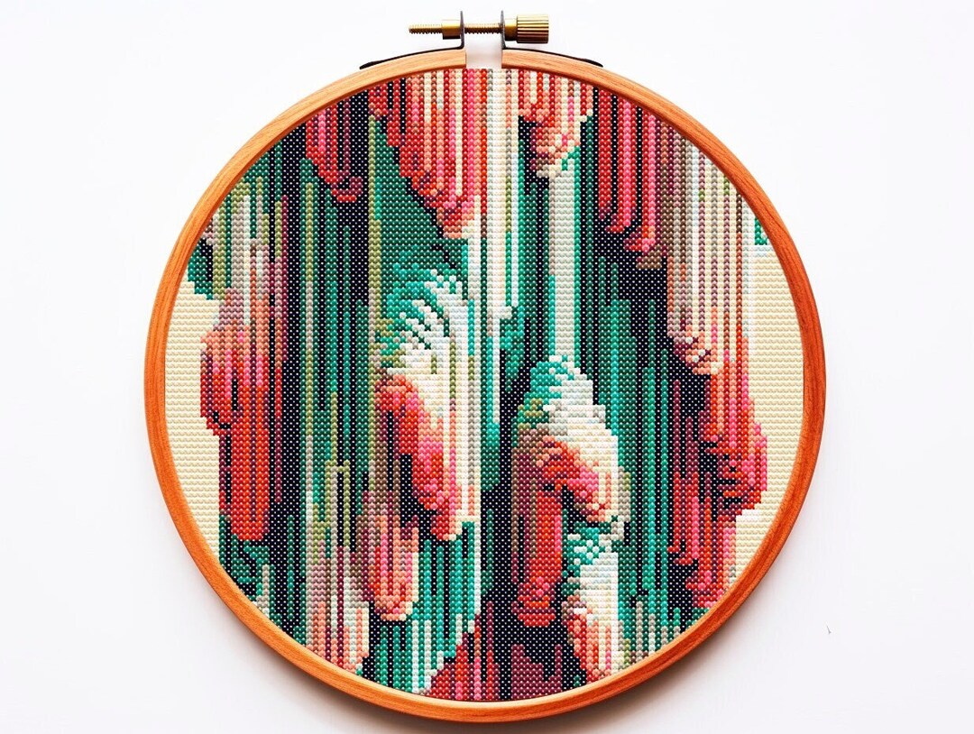 Modern Unique Cross-stitch Pattern PDF Instant Download Embroidery ...